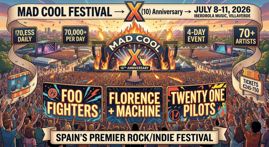 Madrid Music Festivals: Mad Cool & Jazz Guide 2026
